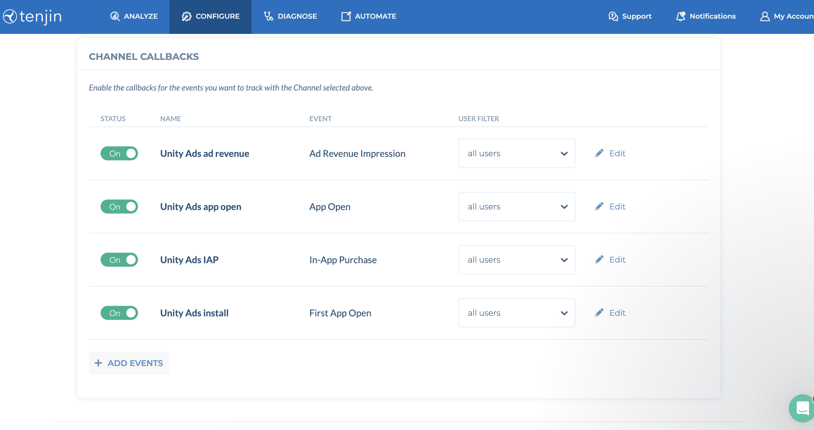 Integrate Tenjin with Unity • Unity Grow • Unity Docs