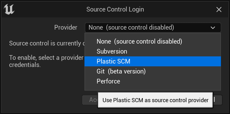 Unity Version Control (formerly Plastic SCM) plugin for Unreal Engine